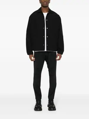 Herno Pleated Tapered Trousers - Black