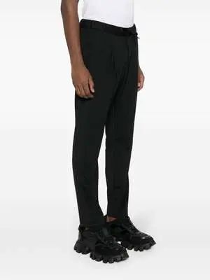 Herno Pleated Tapered Trousers - Black