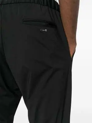 Herno Pleated Tapered Trousers - Black