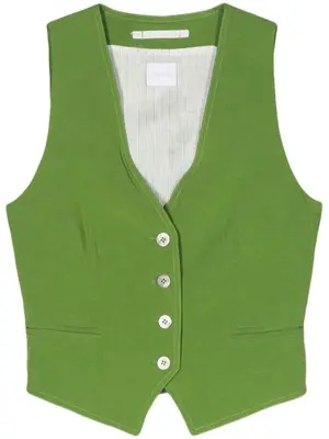 MERCI Shantung Buttoned Vest