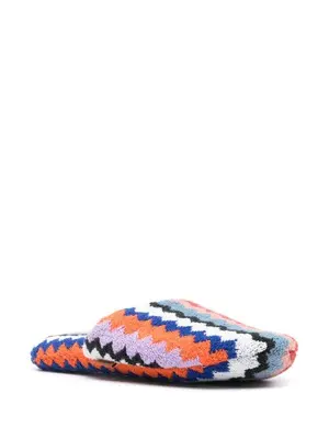 Missoni Zigzag-motif Slippers