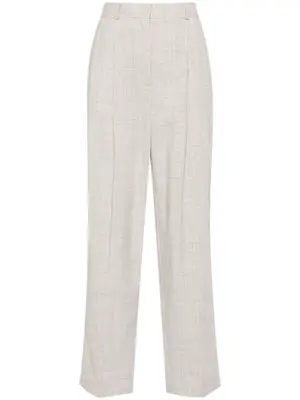 TOTEME Double-pleated Trousers - Neutrals