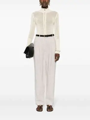 TOTEME Double-pleated Trousers - Neutrals