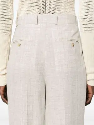 TOTEME Double-pleated Trousers - Neutrals