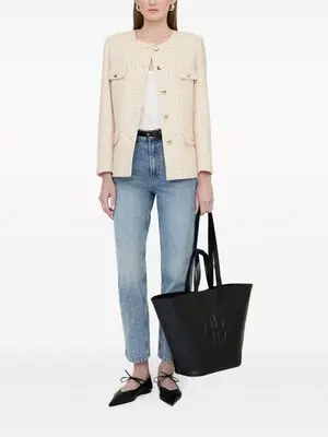 ANINE BING Palermo Leather Tote Bag - Black