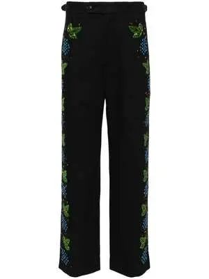 Bode Embroidered Pants For Men