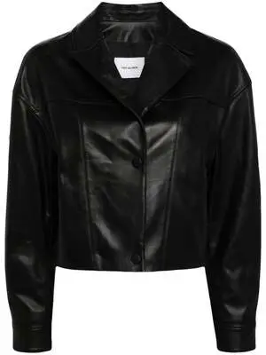 YVES SALOMON Cropped Leather Jacket