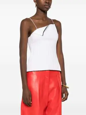 Jacquemus The Pleated Tank Top - White