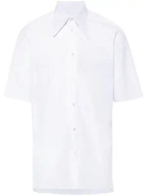 MAISON MARGIELA Poplin Short-sleeved Shirt - White