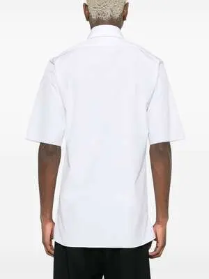 MAISON MARGIELA Poplin Short-sleeved Shirt - White