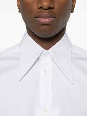 MAISON MARGIELA Poplin Short-sleeved Shirt - White