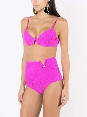 AMIR SLAMA Woven Cut-out Bikini Set
