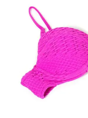 AMIR SLAMA Woven Cut-out Bikini Set