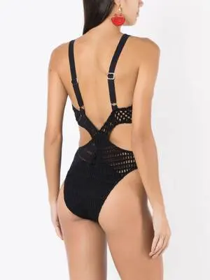AMIR SLAMA Open-knit One-piece