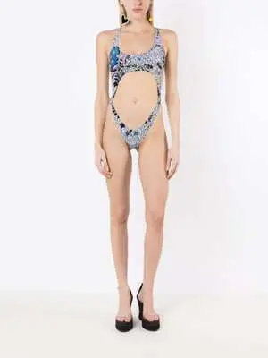 AMIR SLAMA Graphic-print Swimsuit