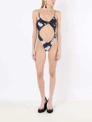 AMIR SLAMA Floral-print Swimsuit