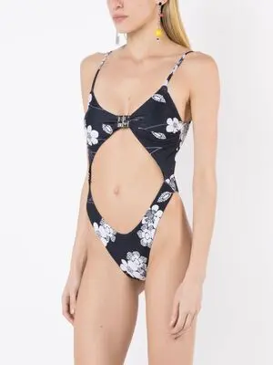 AMIR SLAMA Floral-print Swimsuit