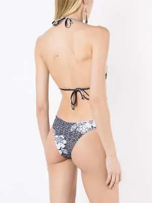 AMIR SLAMA Floral-print Bikini Set