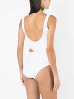 AMIR SLAMA Woven Cut-out One-piece