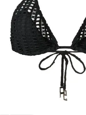 AMIR SLAMA Open-knit Triangle Bikini Set