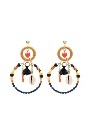 AMIR SLAMA Bead-embellished Single Earring - Multicolour