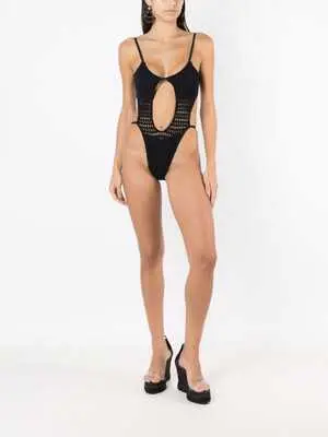 AMIR SLAMA Open-knit One-piece