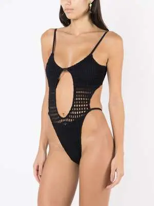 AMIR SLAMA Open-knit One-piece