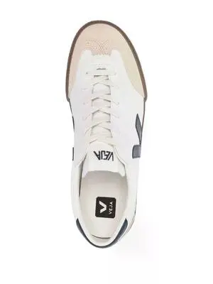 VEJA Volley Logo-patch Panelled Low-top Sneakers - White