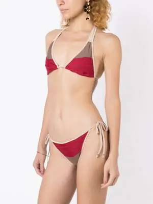 AMIR SLAMA Colour-block Bikini Set
