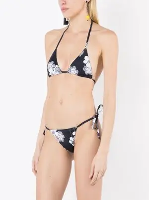 AMIR SLAMA Floral-print Triangle Bikini