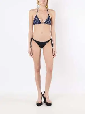AMIR SLAMA Abstract-pattern Triangle Bikini