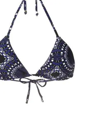 AMIR SLAMA Abstract-pattern Triangle Bikini