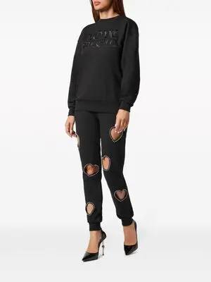 Philipp Plein Logo-patch Cotton Sweatshirt
