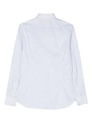 TINTORIA MATTEI 954 Geometric-print Cotton Shirt
