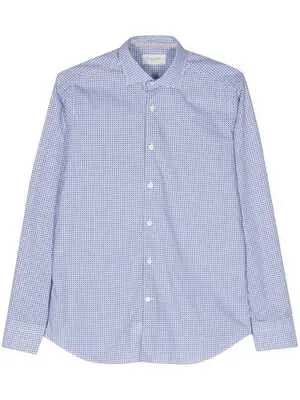 TINTORIA MATTEI 954 Geometric-print Cotton Shirt
