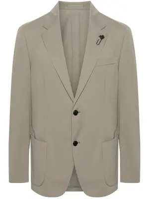 LARDINI Taffeta Single-breasted Blazer