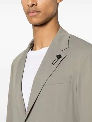 LARDINI Taffeta Single-breasted Blazer
