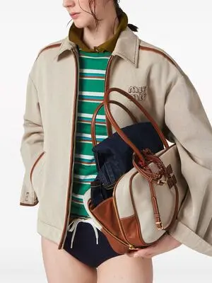 Miu Miu Jacquard Canvas Blouson Jacket