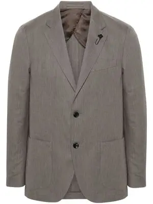 LARDINI Slub-texture Blazer