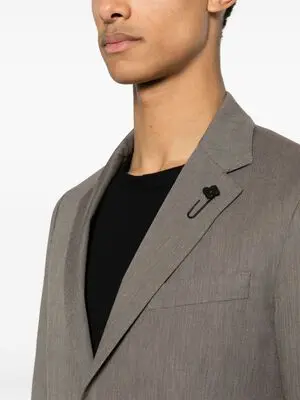 LARDINI Slub-texture Blazer
