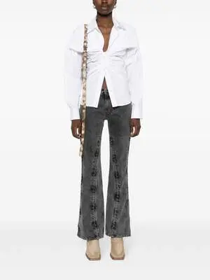 Y/project Faded Bootcut Jeans - Black