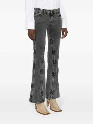 Y/project Faded Bootcut Jeans - Black