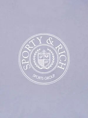 SPORTY & RICH Connecticut Crest Crew-neck Sweatshirt
