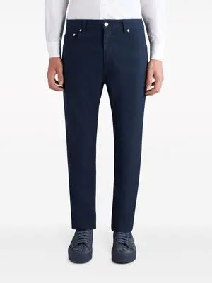 Etro Straight-leg Jeans With Logo Patch