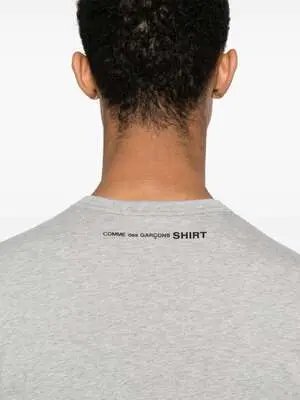 Comme Des Garçons Logo-print Cotton T-shirt - Grey