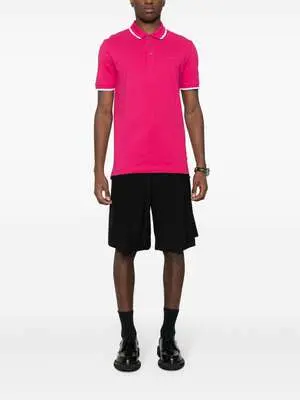 BOSS Logo-rubberised Cotton Polo Shirt