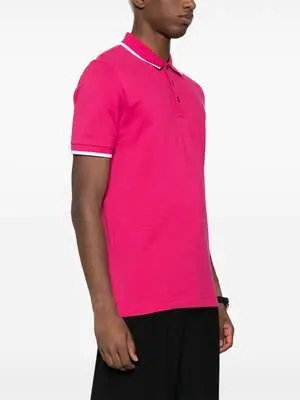 BOSS Logo-rubberised Cotton Polo Shirt