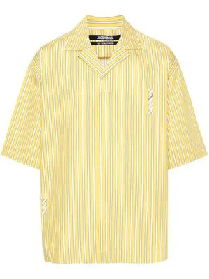 Jacquemus Striped Polo Cotton Shirt
