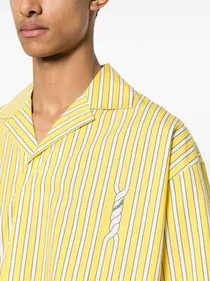 Jacquemus Striped Polo Cotton Shirt