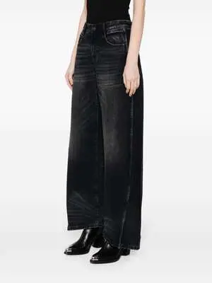 JNBY Side-stripe Wide-leg Jeans